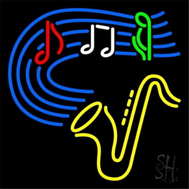 Saxophone Musical Note Neon Sign, 24 x 3 x 24 in. - Walmart.com