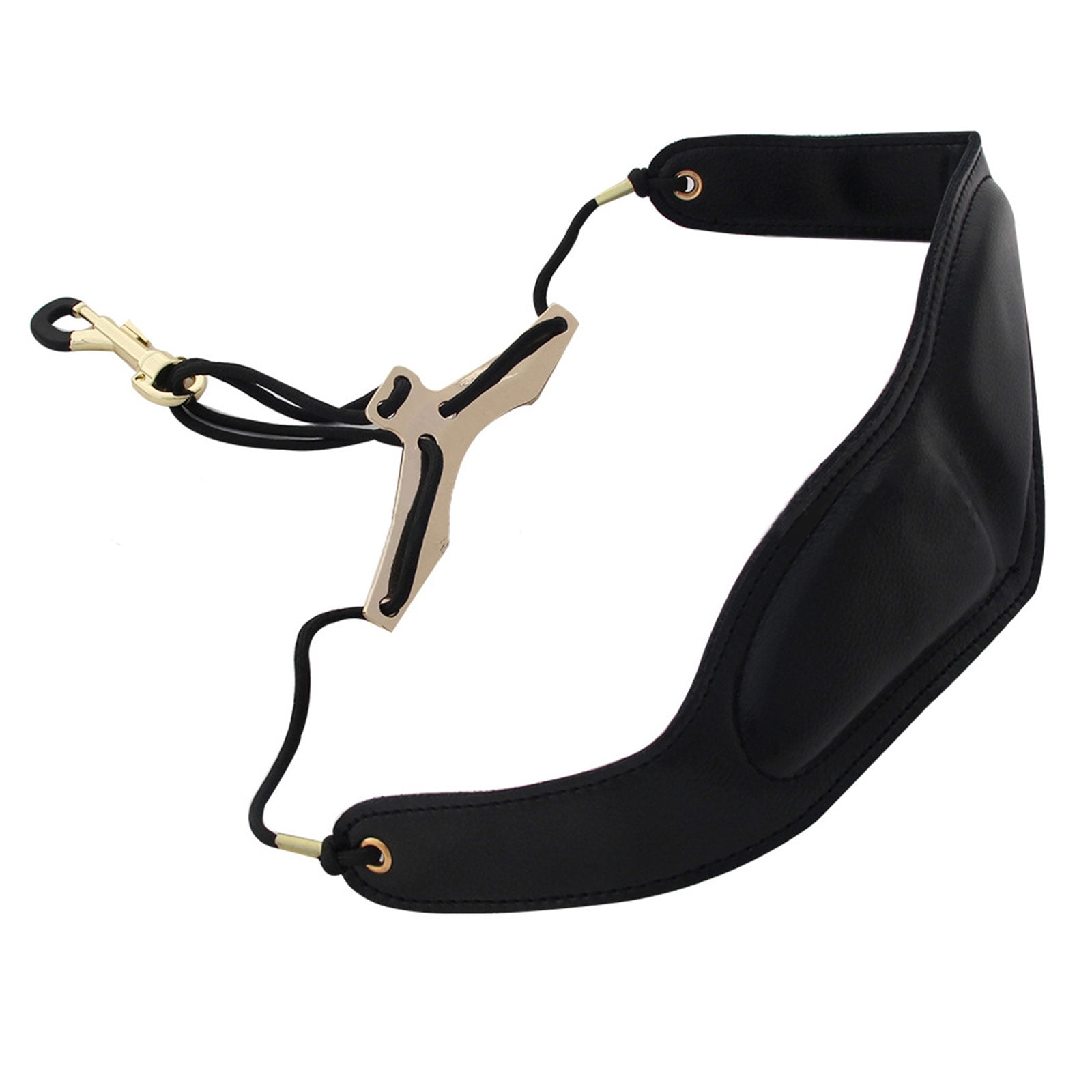 Saxophone Neck Strap PU Leather Soft Sax Strap Padded for Alto Sax ...