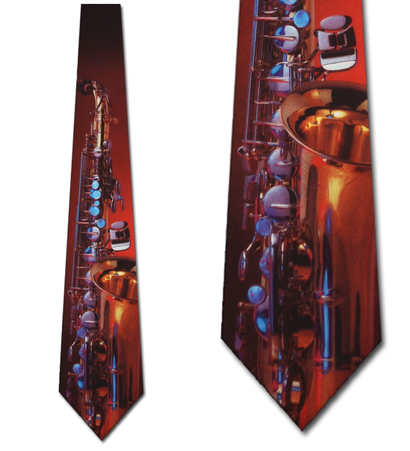Saxophone Necktie Mens Tie by Ralph Marlin - Walmart.com