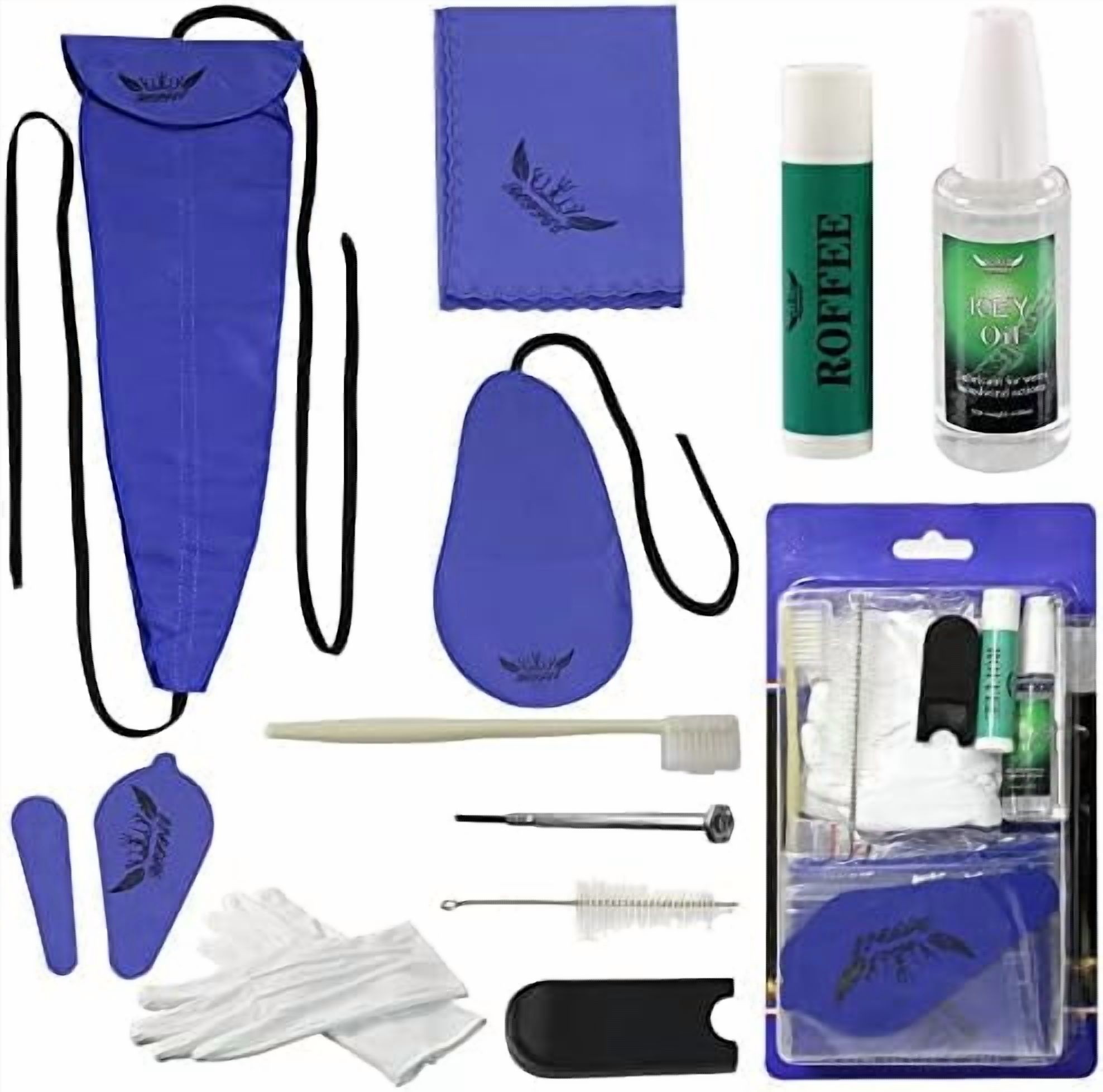 Saxophone Sax Cleaning Care Maintenance Kit,Key Oil,Cork Grease,Swab ...
