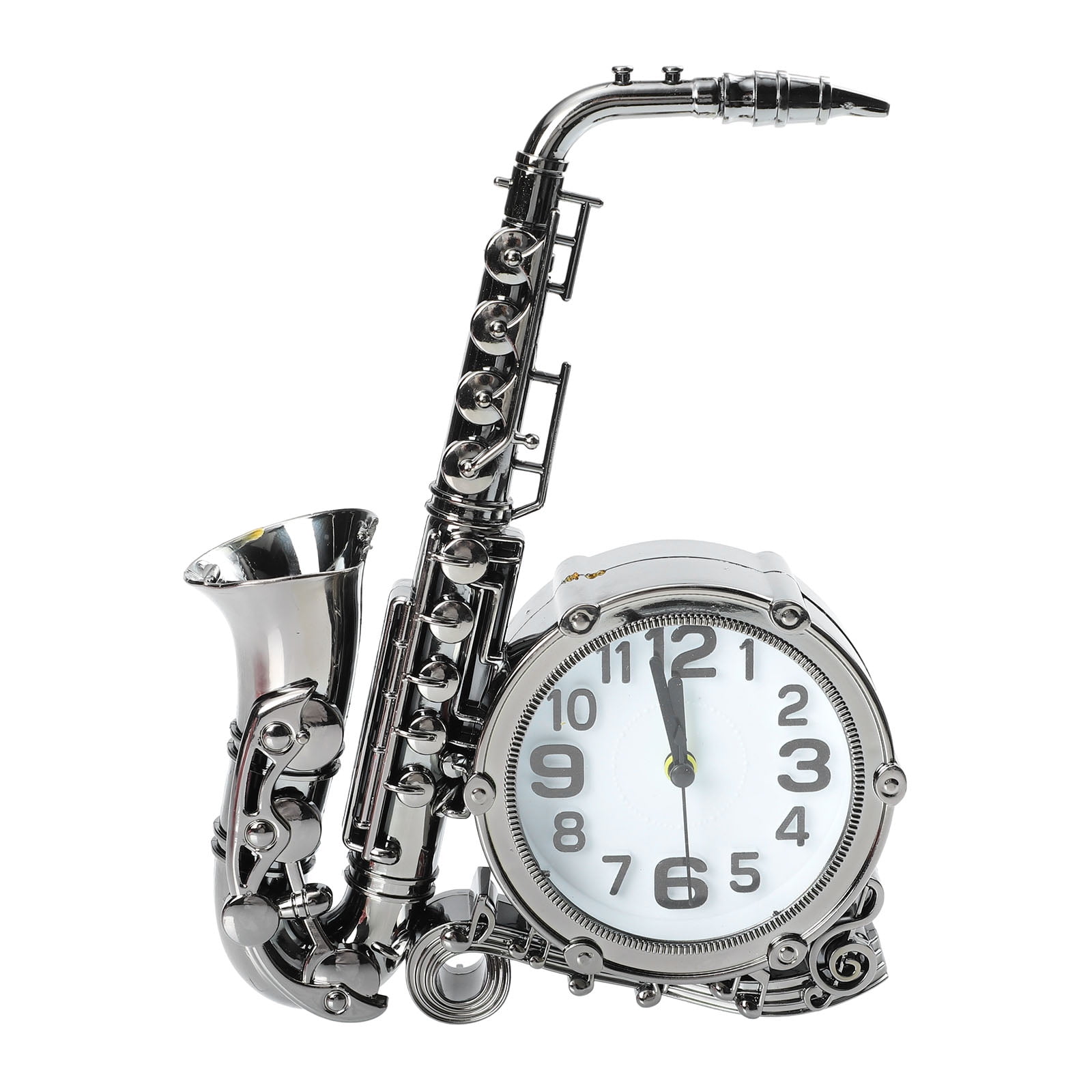 Saxophone Shaped Alarm Clock Retro Decorative Alarm Clock Bedside Clock ...