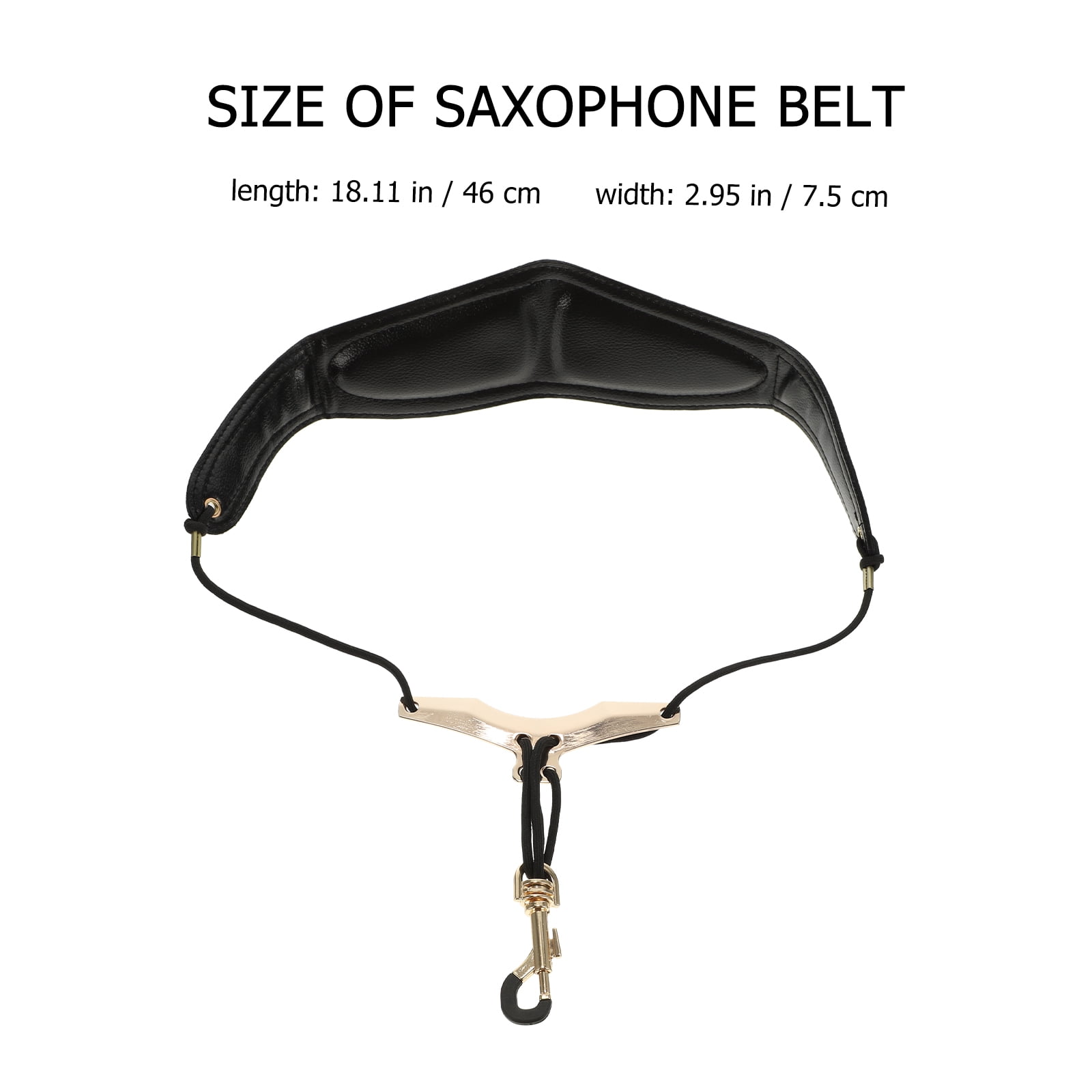 Saxophone Strap Neck Sax Belt Strapsshoulder Padded Alto Snapneckband ...