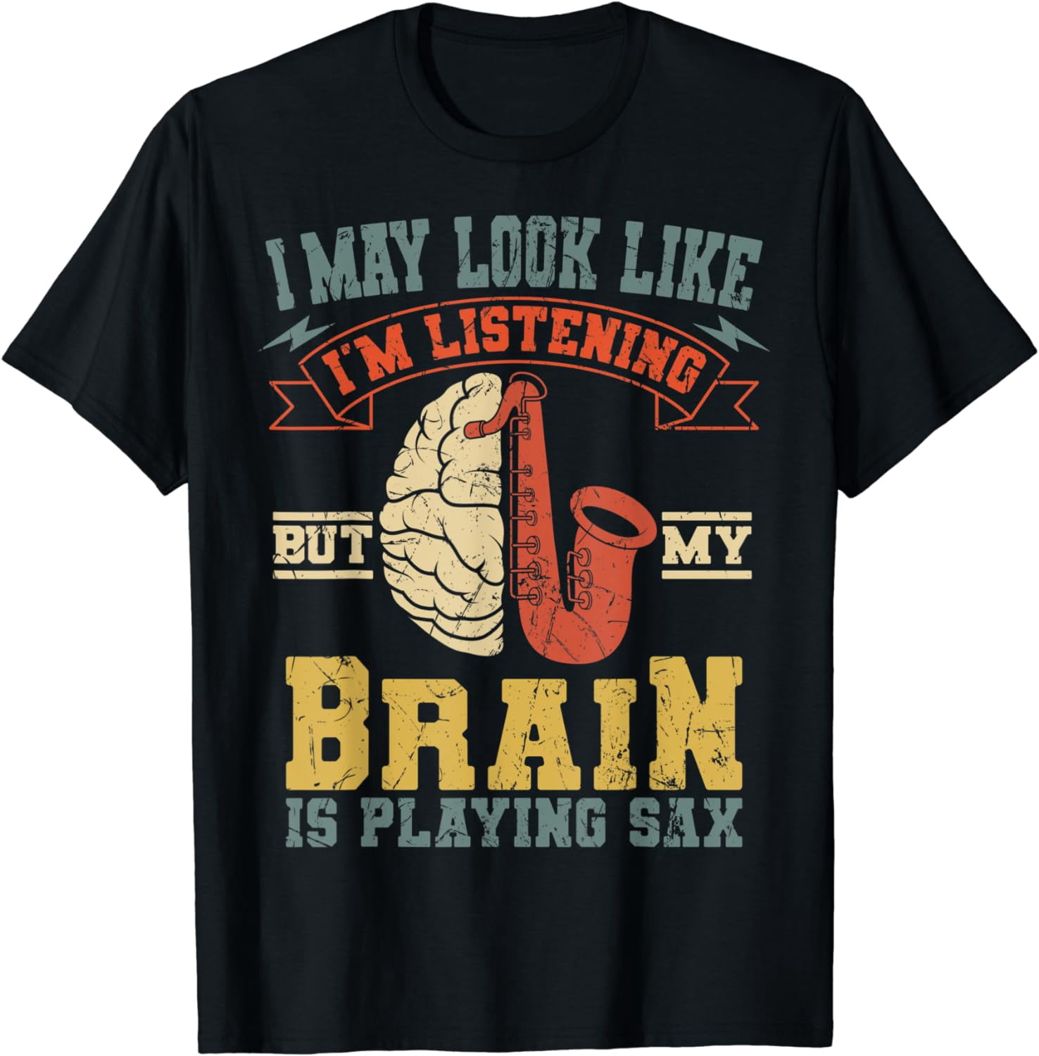 Saxophonist Saxophoner Sax Player Woodwind Brass Instrument T-Shirt ...