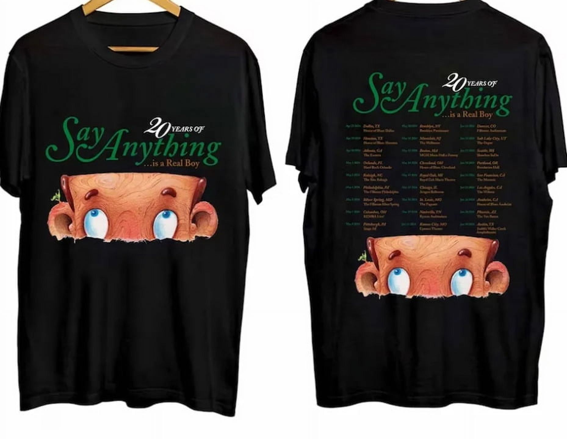 Say Anything 2024 Tour Shirt 2024 Is a Real Boy 20th Anniversar tshirt ...