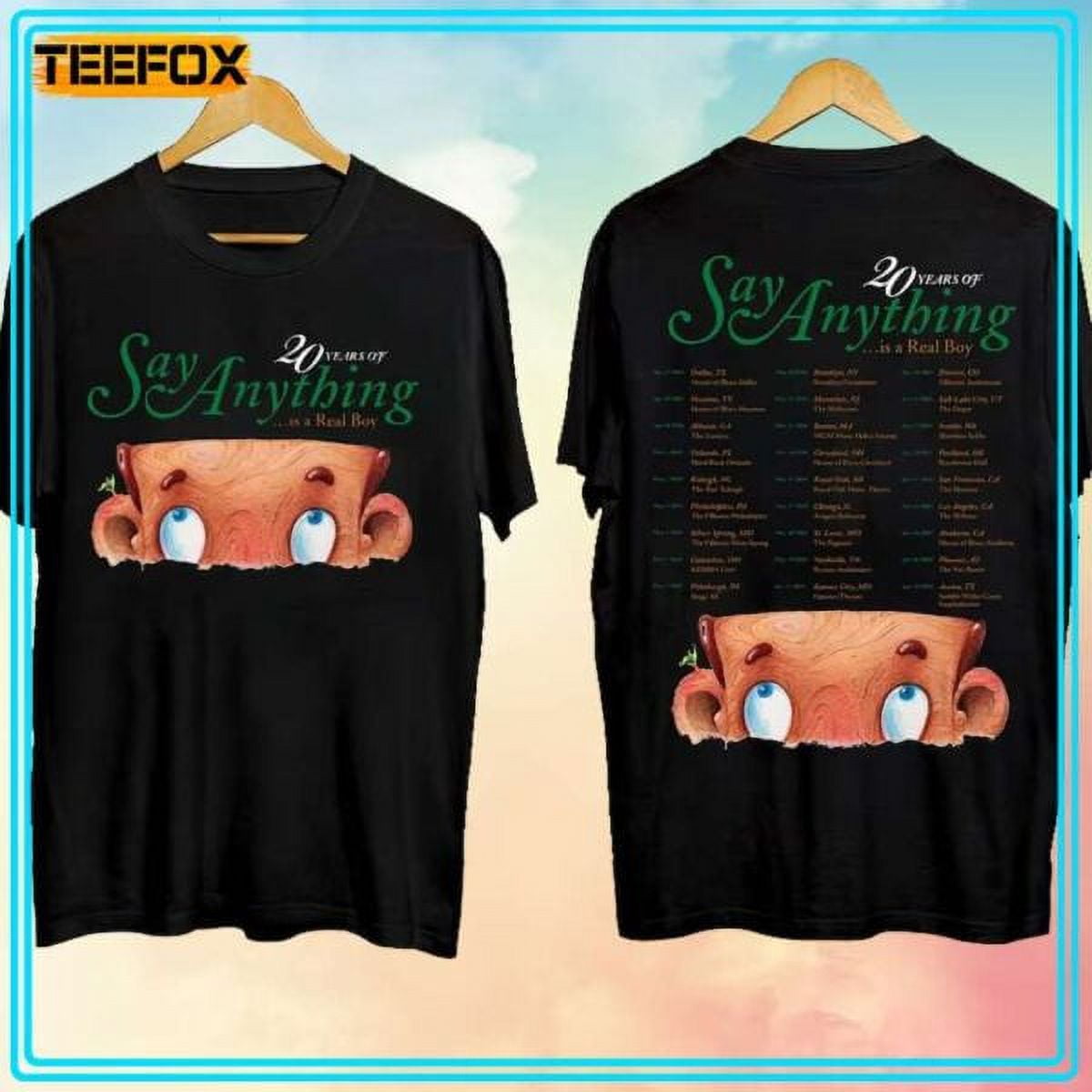 Say Anything Is a Real Boy 20th Tour 2024 Concert T-Shirt - Walmart.com