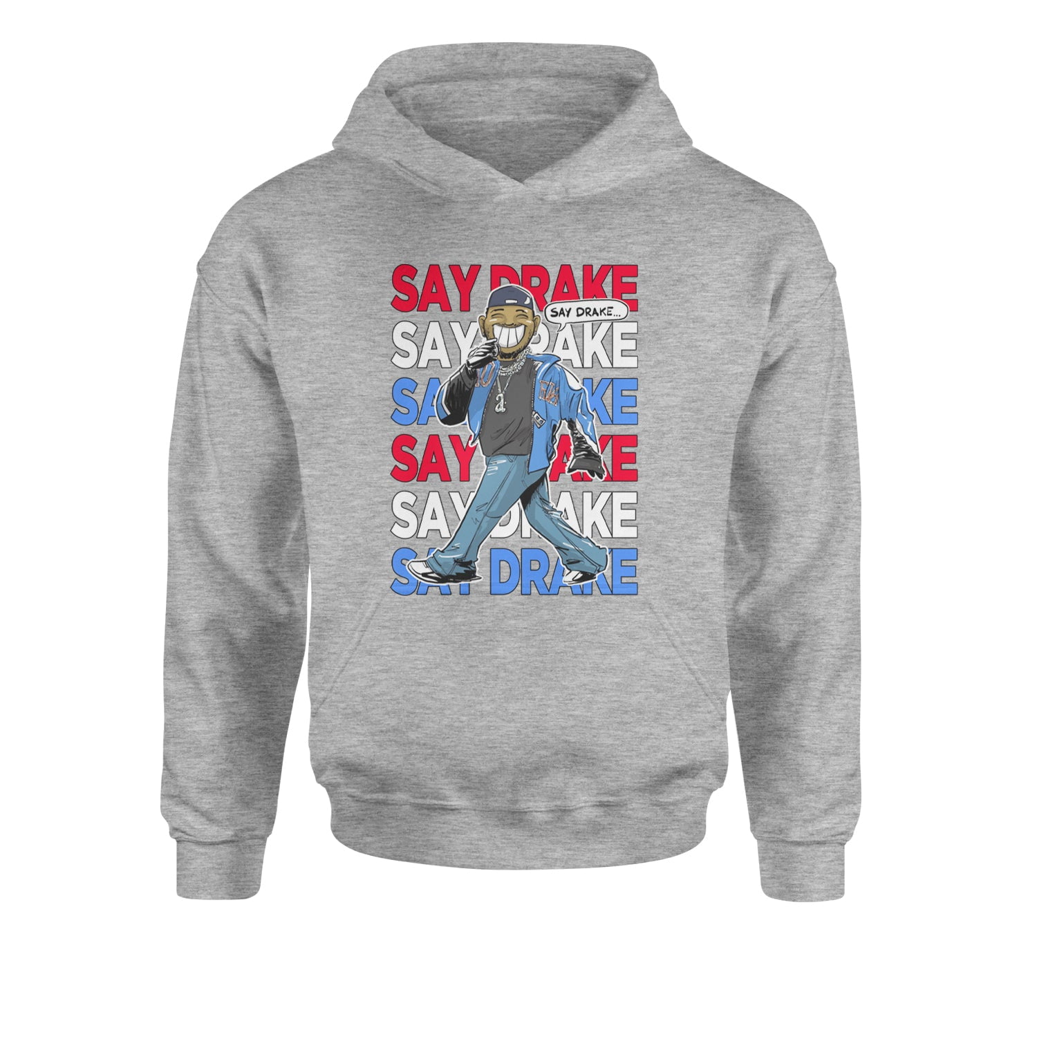 Say Drake Smiling Meme Mustard Youth-Sized Hoodie - Walmart.com