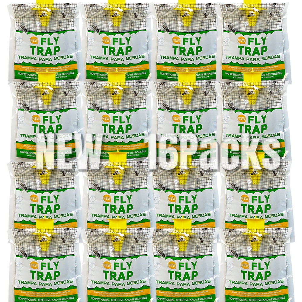 Outdoor Fly Traps Bag by ADDOT - Natural, Pre-Baited and Disposable for ...