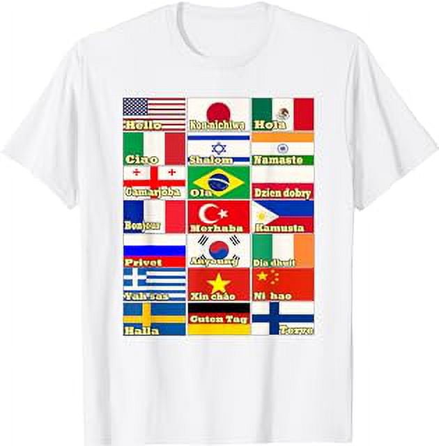 Say Hello In 21 Different Languages T-Shirt - Walmart.com