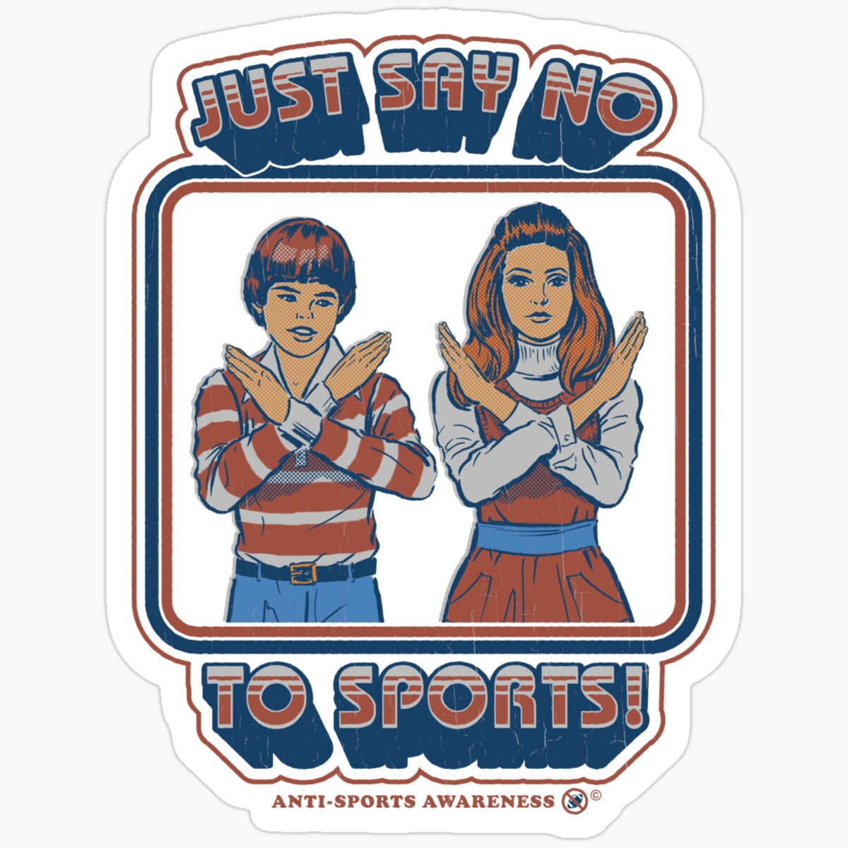 Say No To Sports Sticker. Gift For You - Decorate Laptops, Water ...