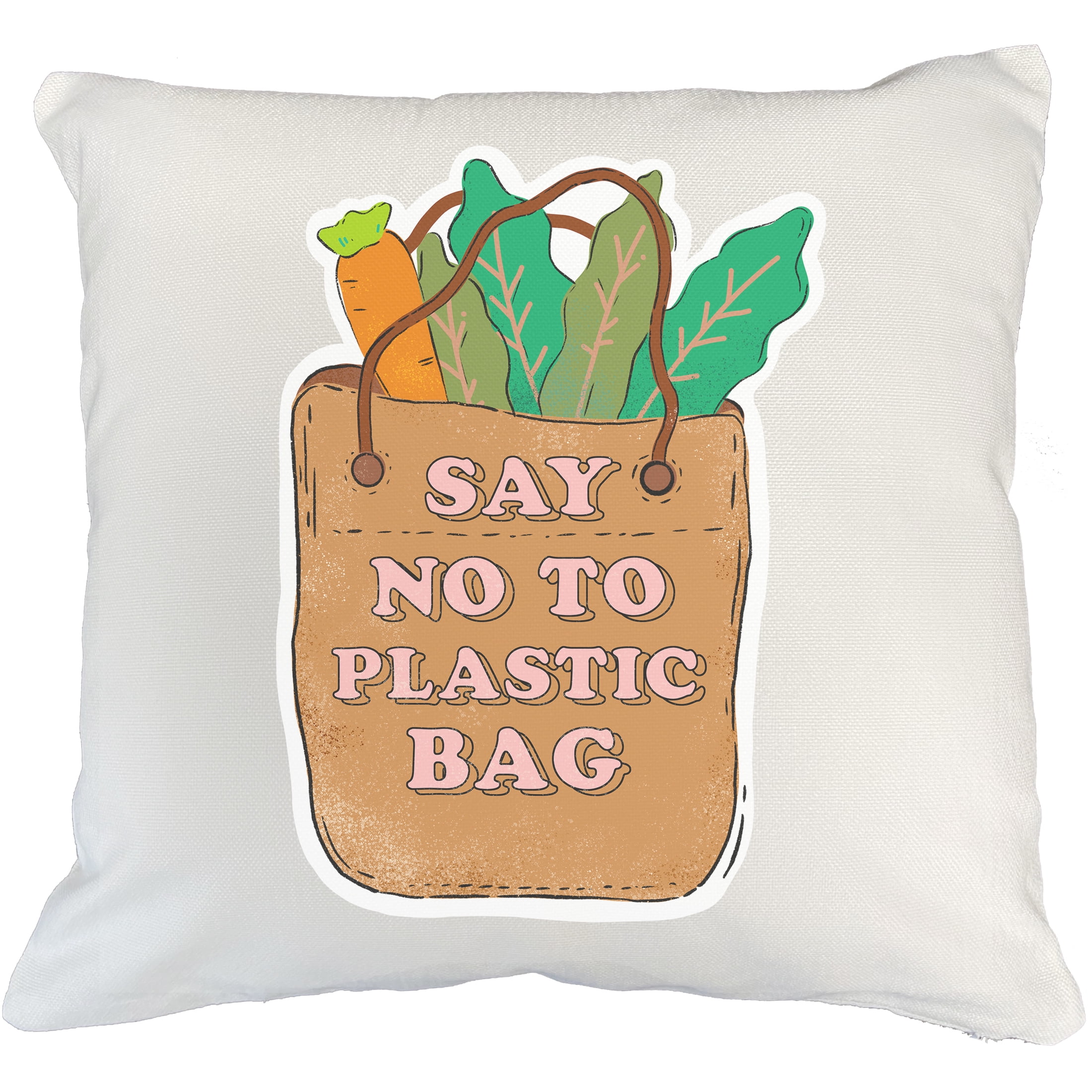 Say No to Plastic Bag Art, Earth Day & Environmentalist Merch Gift ...