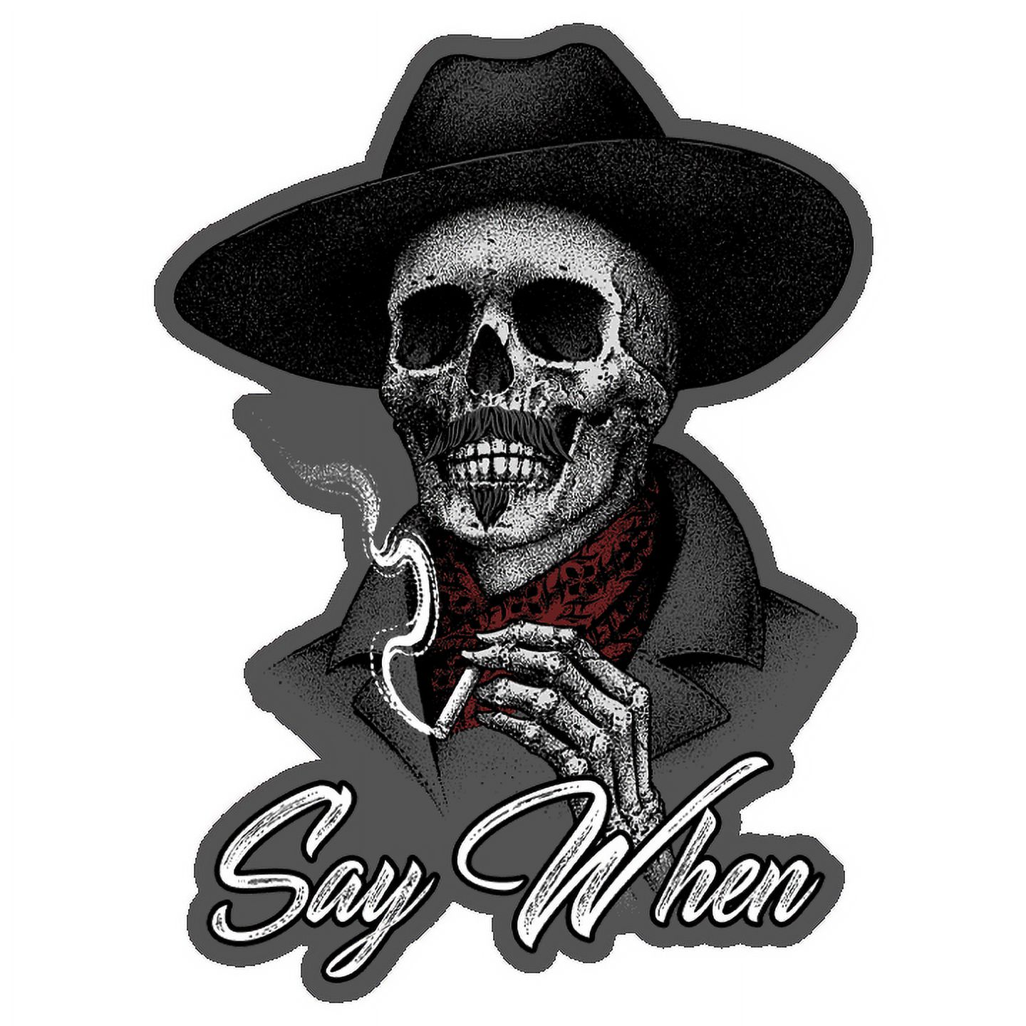 Say When Full Color Vinyl Die Cut Single Velcro Printed Patch - Walmart.com