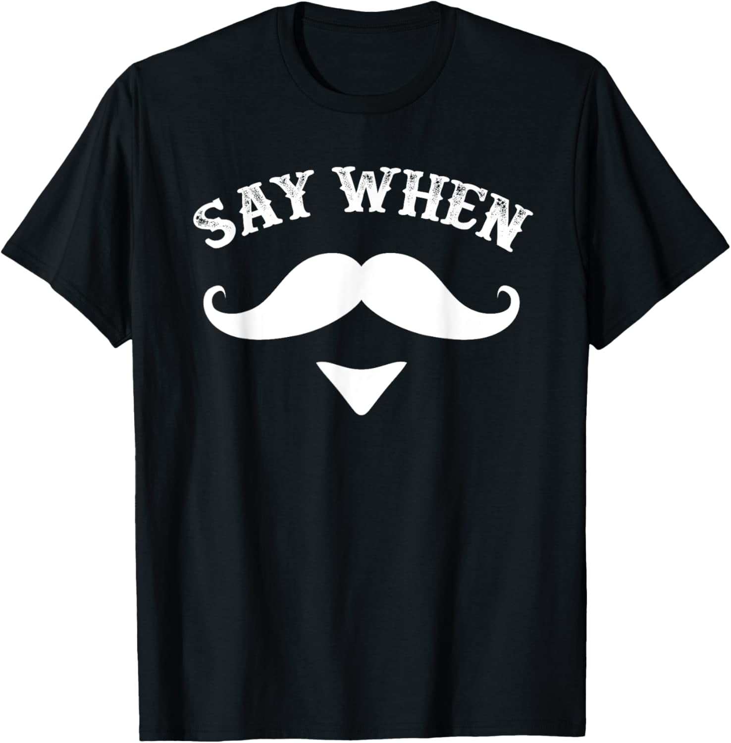 Say When Western Doc Holiday With Mustache T-Shirt - Walmart.com