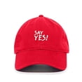 Say Yes Baseball Cap Embroidered Cotton Adjustable Dad Hat - Walmart.com