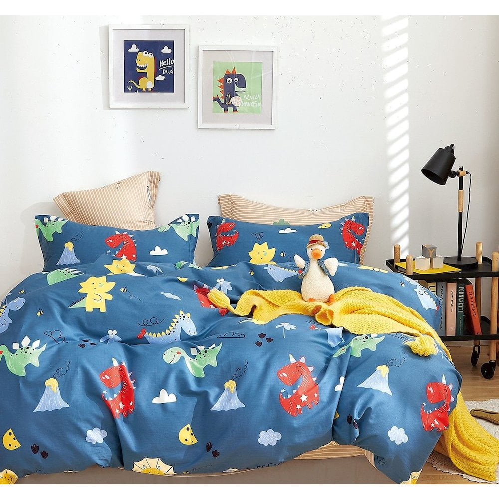 Say Yes Bedding Markutus Fun Dino Printed 100% Cotton Comforter Set ...