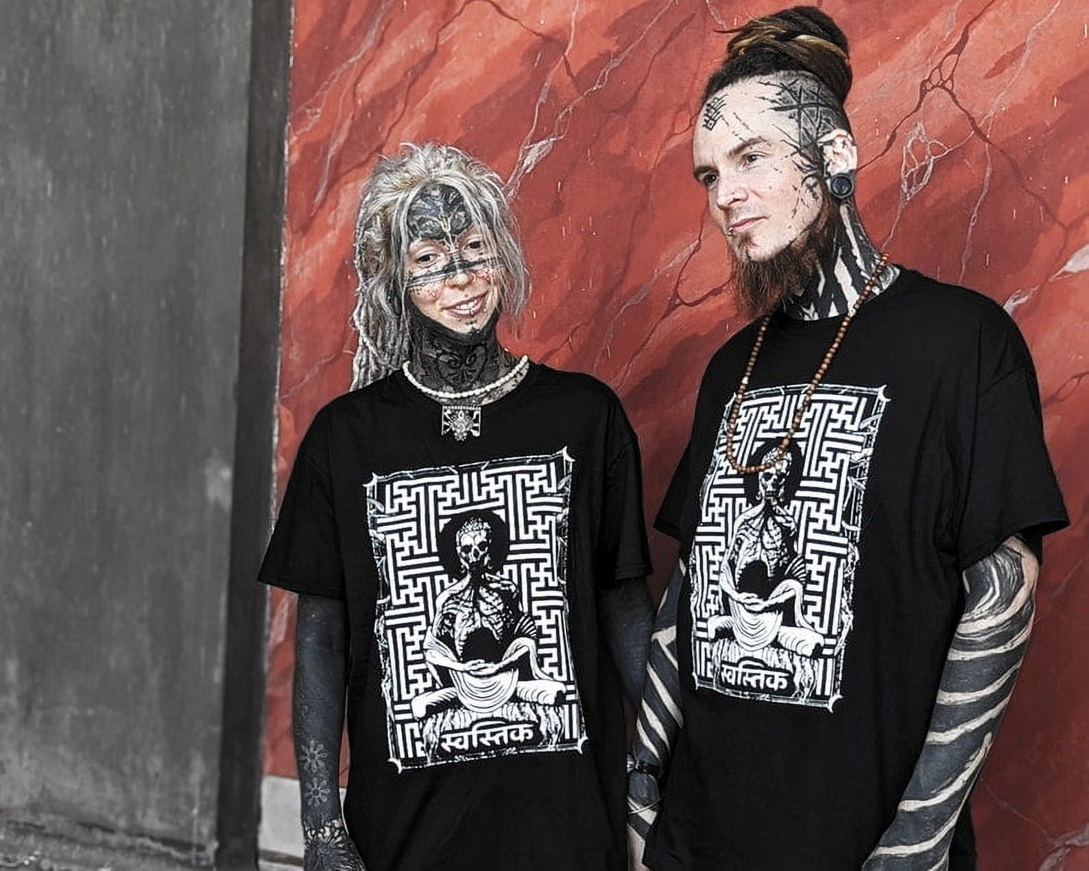 Sayagata Buddha Graphic Tshirt,sacred geometry clothing,swastika sanskrit occult tee,Japanese ...