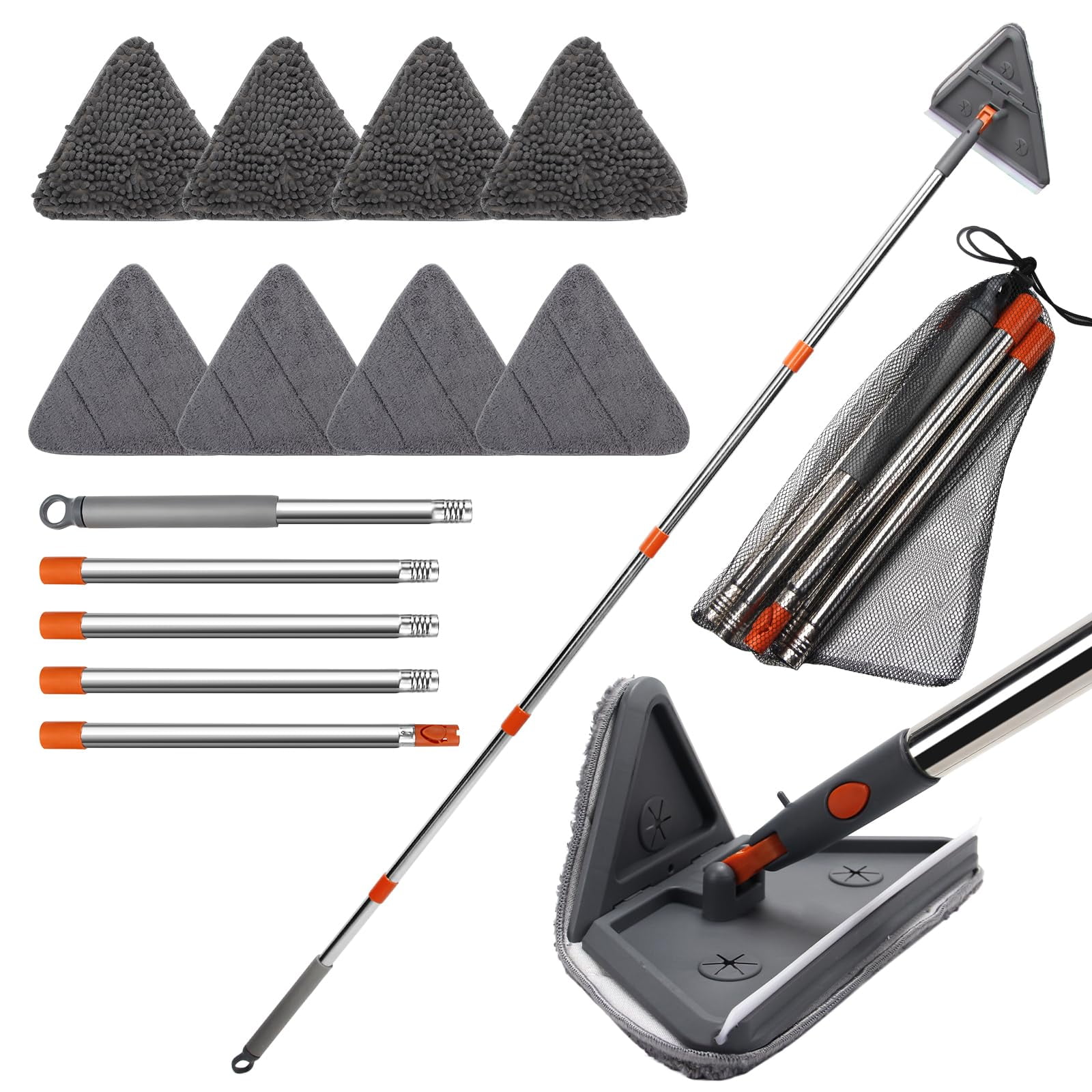 Sayene Baseboard Cleaner Tool with Long Handle,Wall Cleaner mop with ...