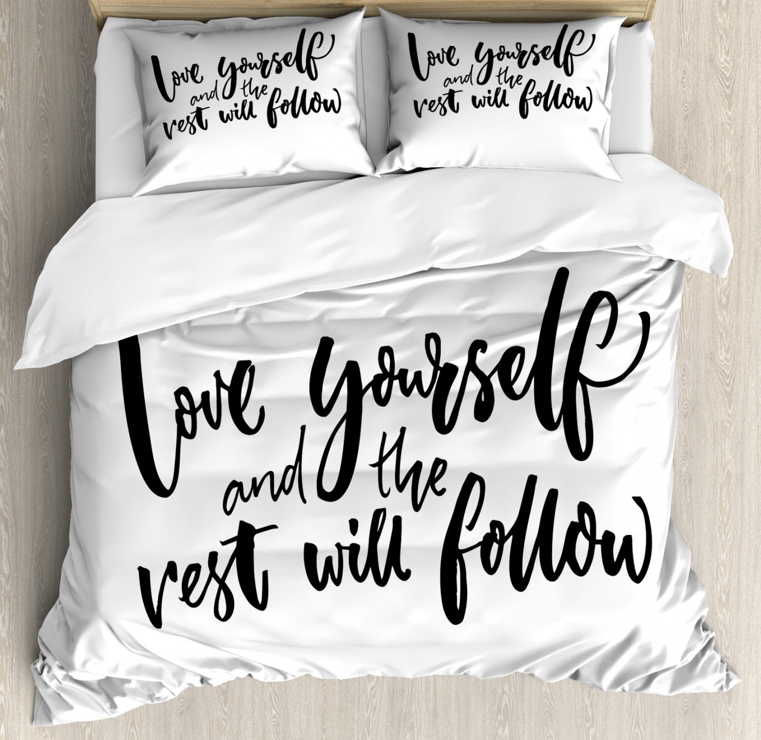 Saying Duvet Cover Set, Love Yourself and The Rest Will Follow ...