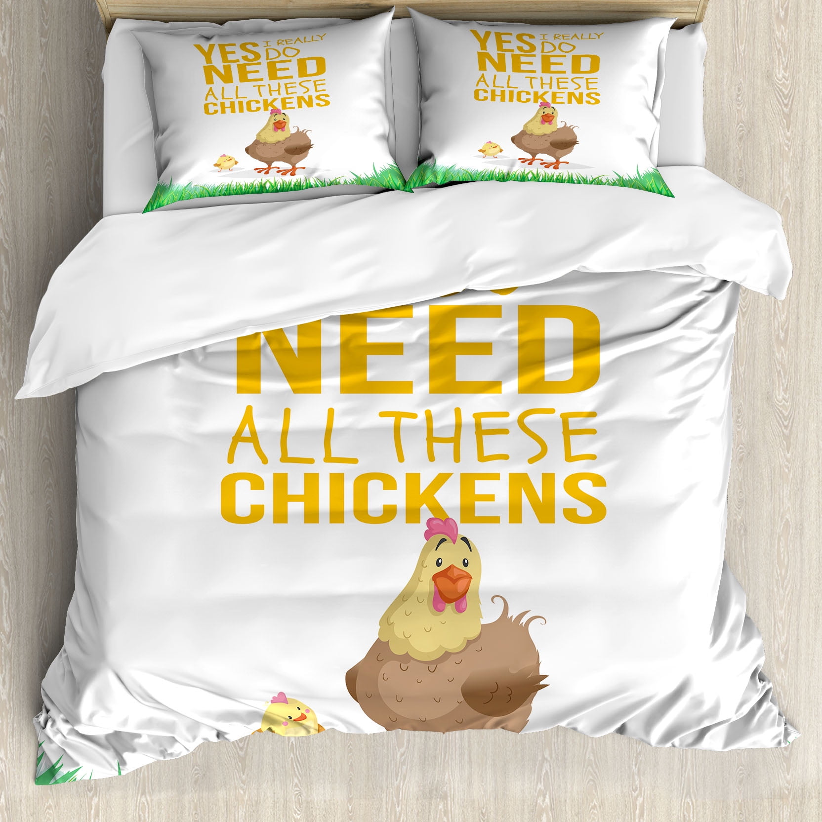 Saying Duvet Cover Set, Yes I Really Do Need All These Chickens ...