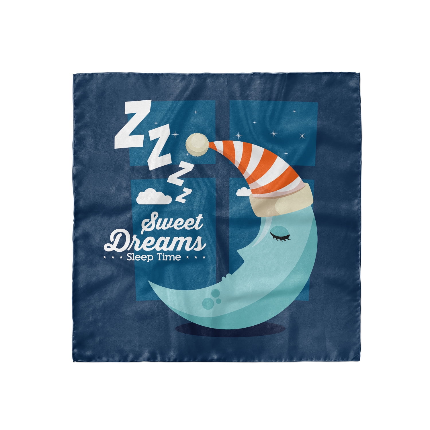 Saying Head Scarf, Bedtime Sleep Moon, Head Wrap, 3 Sizes, by Ambesonne ...