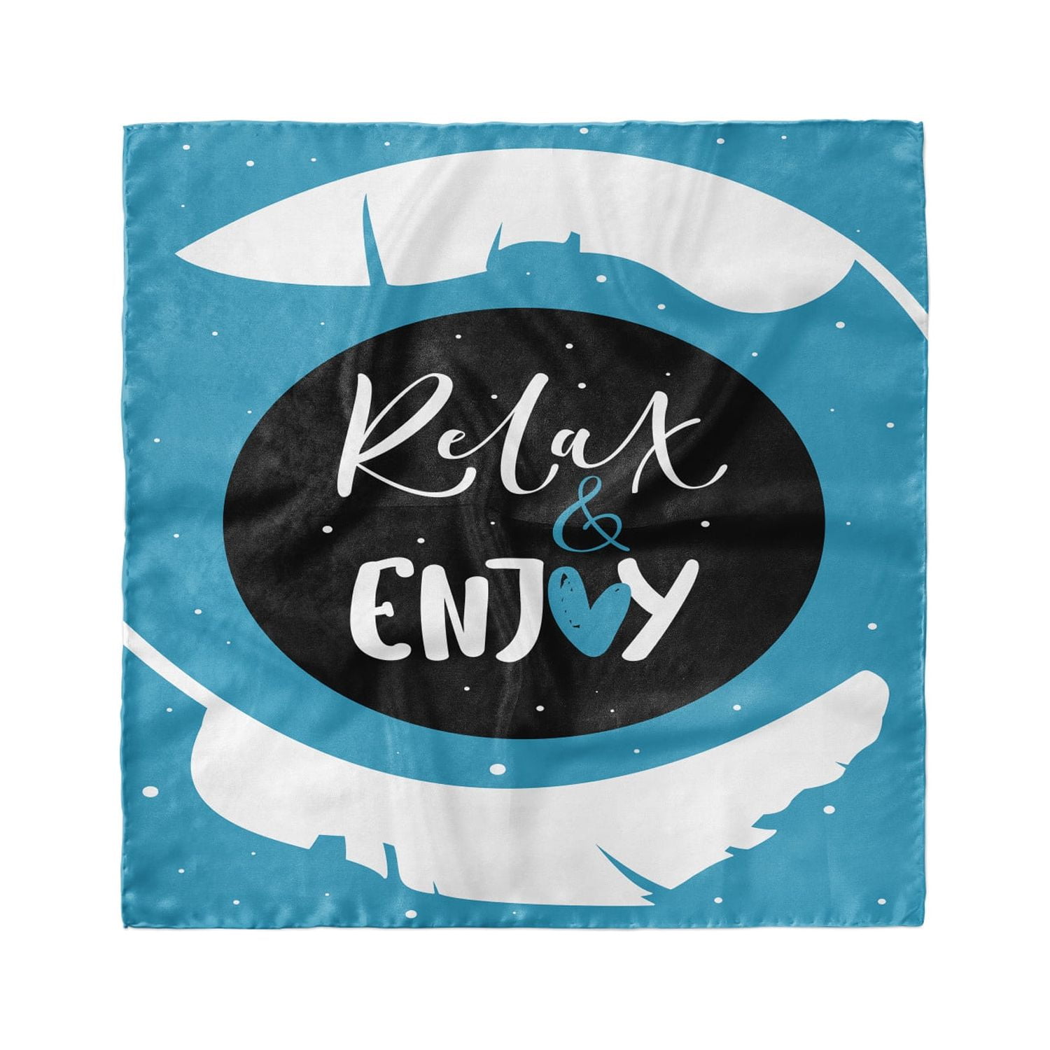 Saying Head Scarf, Cartoon Art Relax and Enjoy, Head Wrap, 3 Sizes, by ...