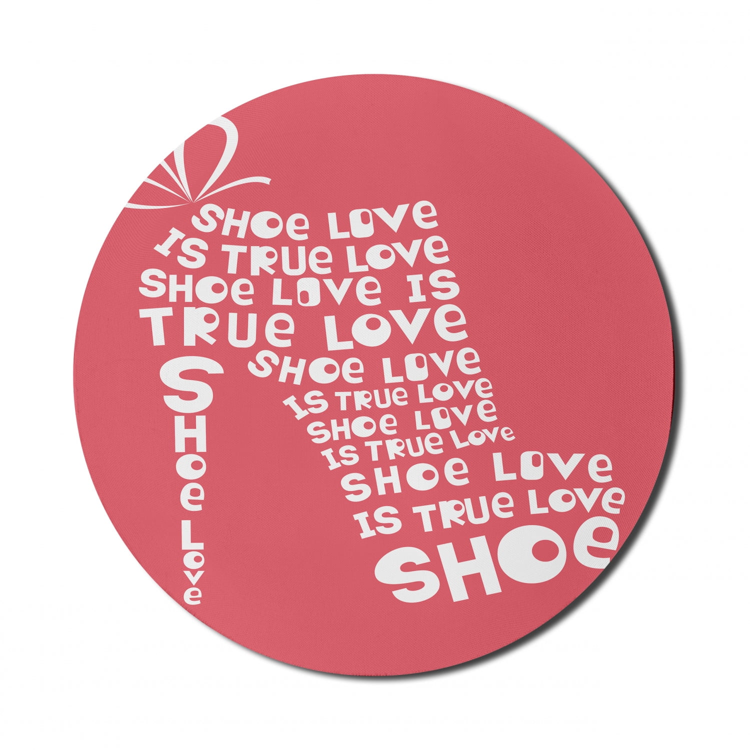Saying Mouse Pad for Computers, Shoe Love is True Love Fashion Colored ...