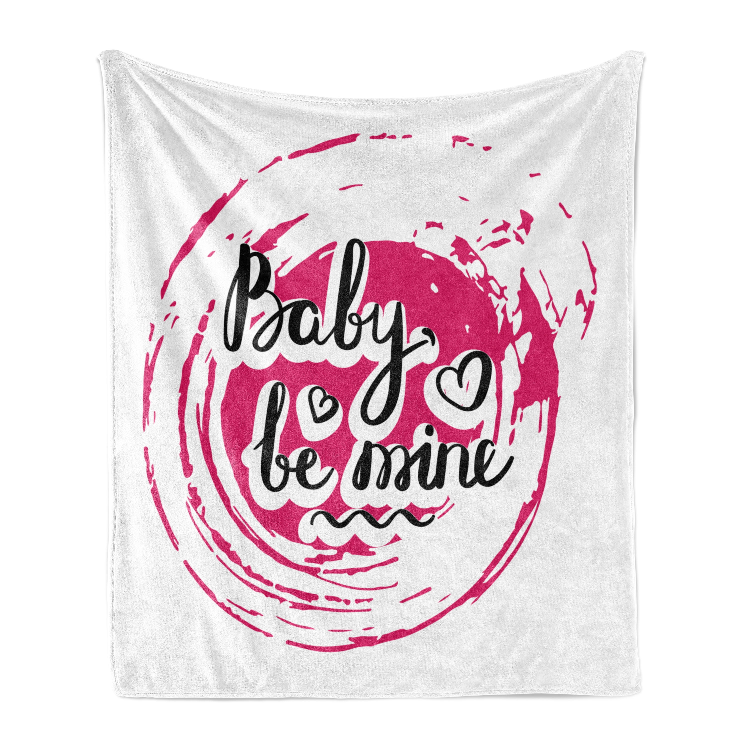 Saying Soft Flannel Fleece Throw Blanket, Baby Be Mine Hand-drawn ...