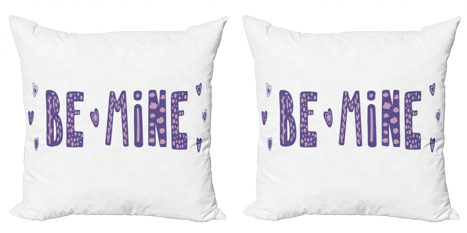 Saying Throw Pillow Cushion Cover Pack of 2, Heart and Cloud Built-in ...