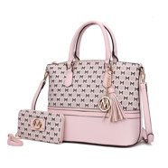 MKP Women Two Tone Handbags Fashion Shoulder Bag Work Tote Satchel ...