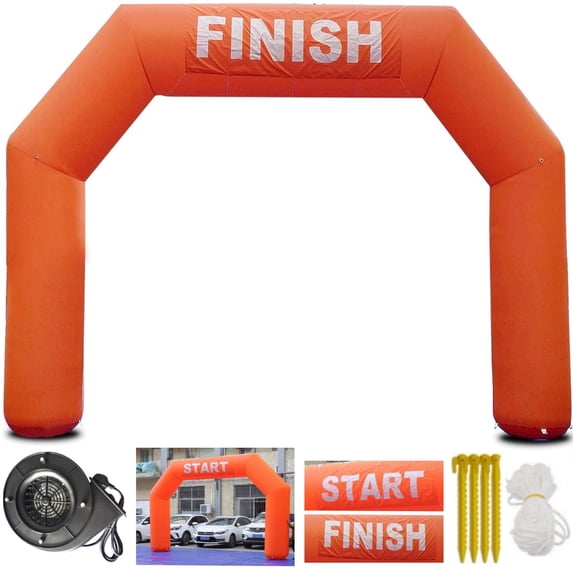 Sayok 20ft Orange Inflatable Arch with Built-in Air Blower, Removable ...