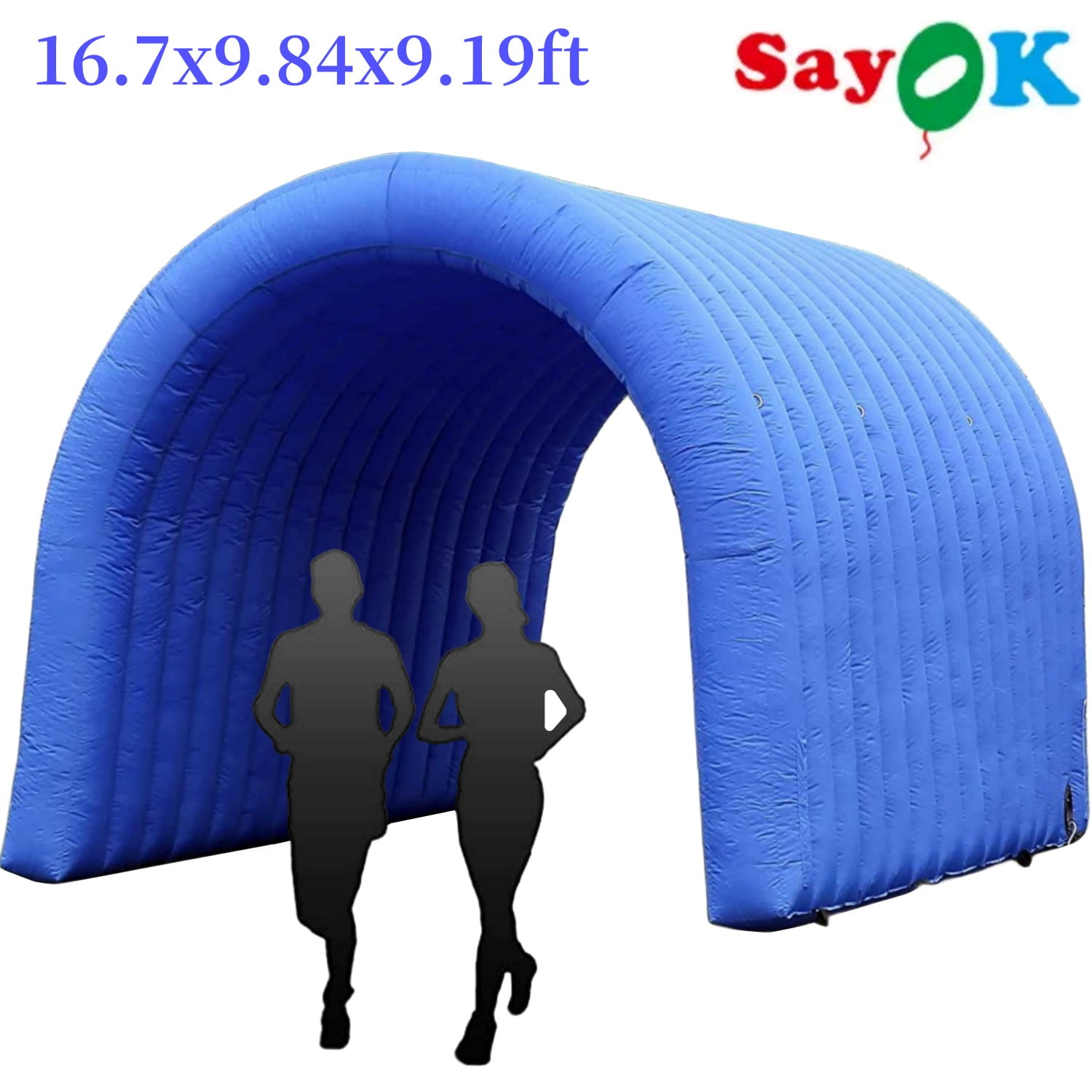 Free Shipping! Sayok Inflatable Tunnel Sports Tunnel Entrance Built-in ...