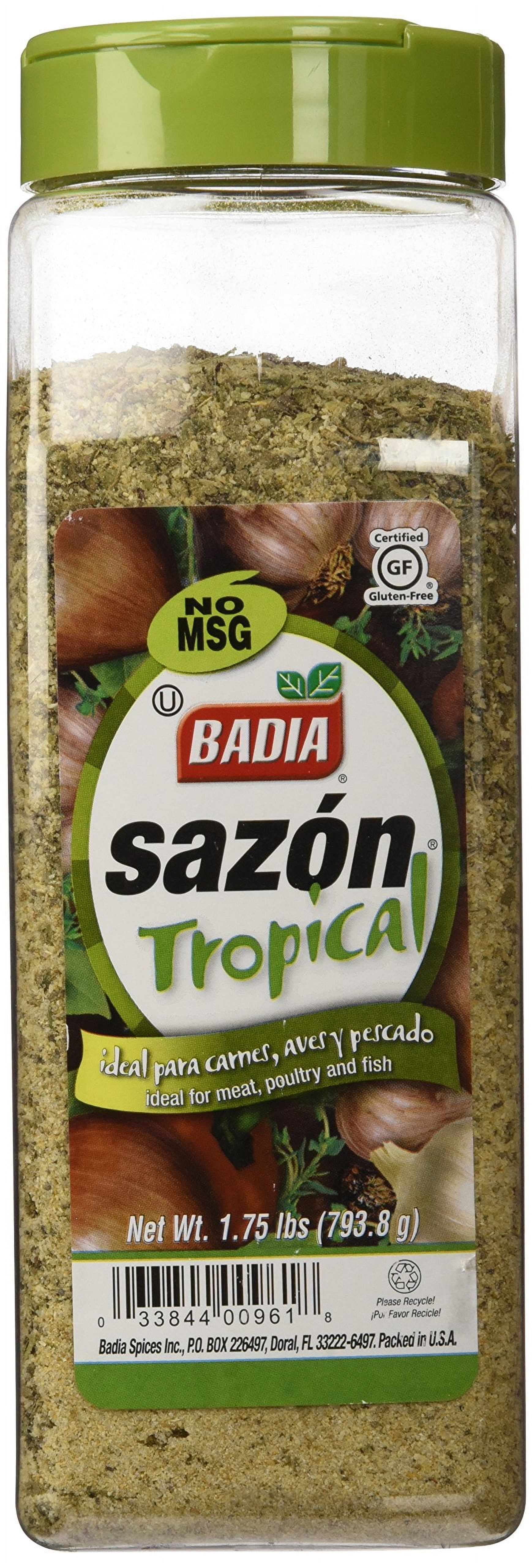 Sazón Tropical - 1.75 Lbs - Badia Spices - Walmart.com