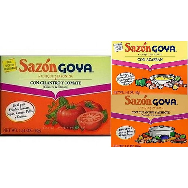 Sazon Goya Seasoning Variety Bundle, 1.41 oz (Pack of 6) includes 2 ...