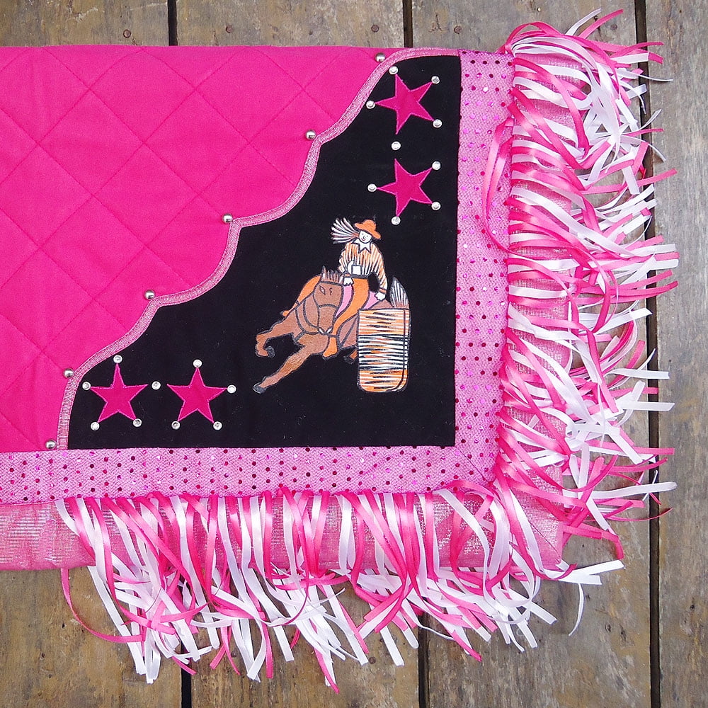 Sb107-A Hilason Handpaint Western Show Barrel Racing Saddle Blanket Pad ...