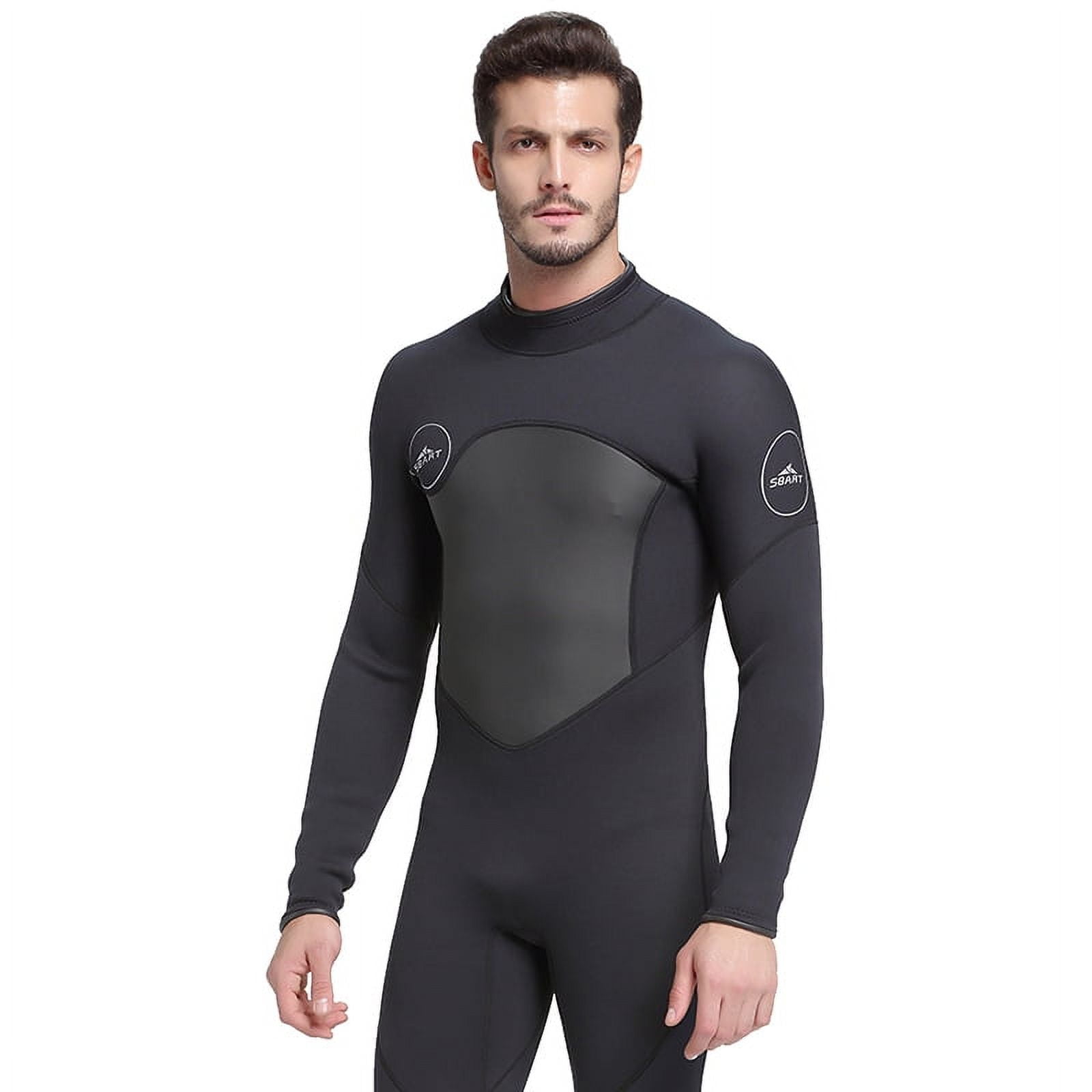 Sbart Mens 1.5mm Wetsuit, Full Body Diving Suit Back Zip Wetsuit for ...