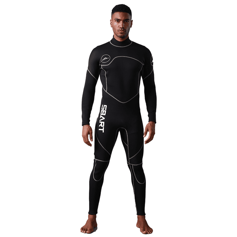 Sbart Mens 3mm Wetsuit, Full Body Diving Suit Back Zip Wetsuit for Diving Snorkeling Surfing ...