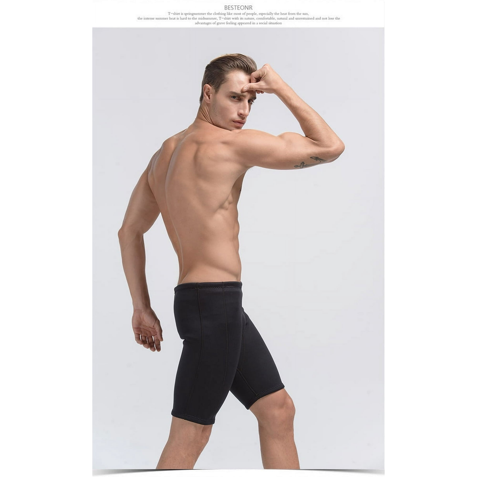 Sbart Mens Wetsuits Pants Shorts 3mm Neoprene Swimming Pants Keep Warm ...