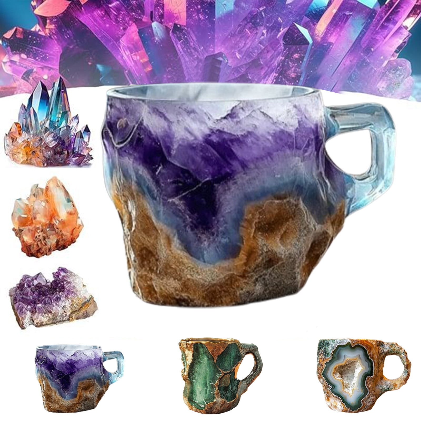 SblSag Mineral Crystal Coffee Mugs,Fake Mineral Crystal Coffee Mug,Gift ...