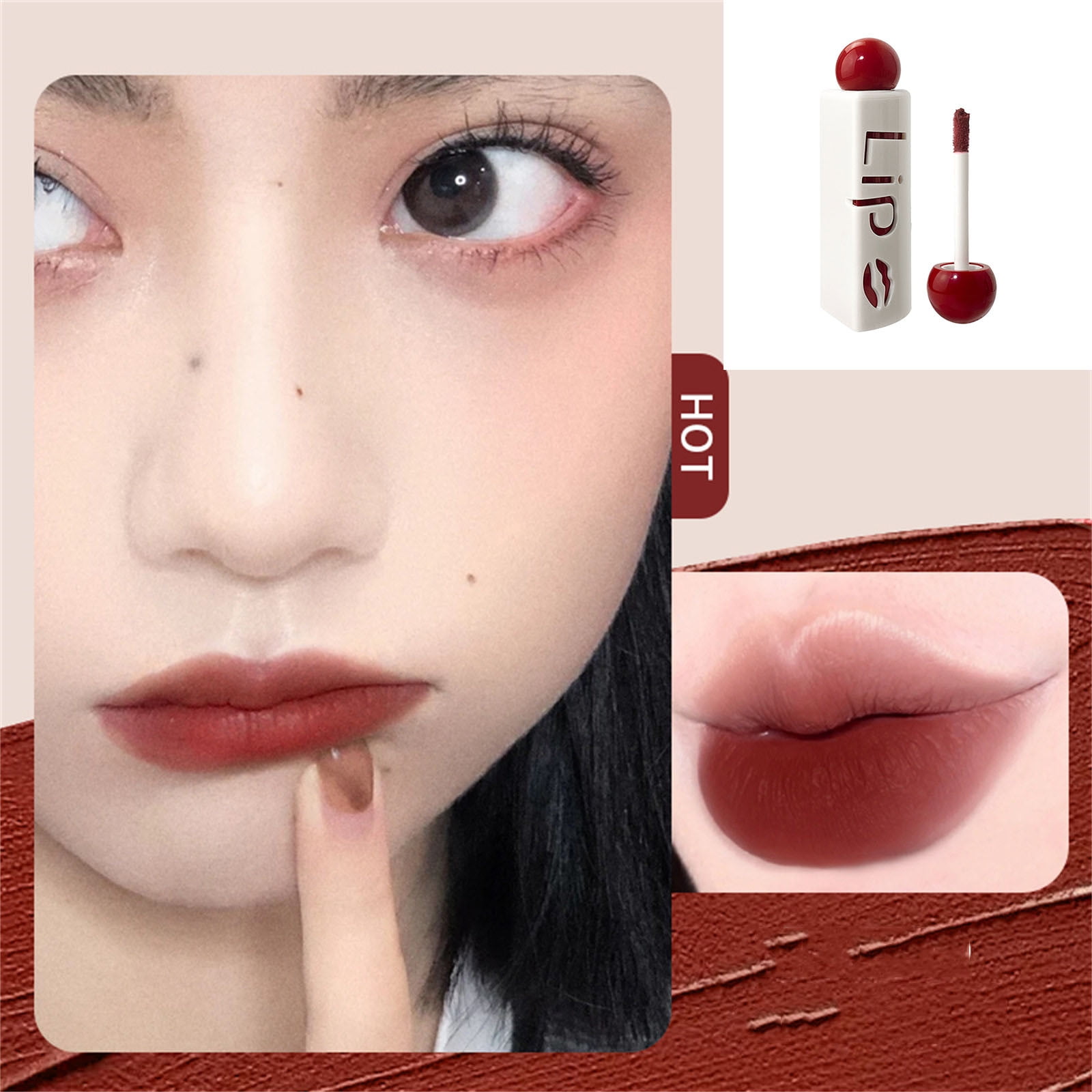 SblSag Soft Mist Lip Glaze Matte Velvet Whitening Lipstick Naturally ...
