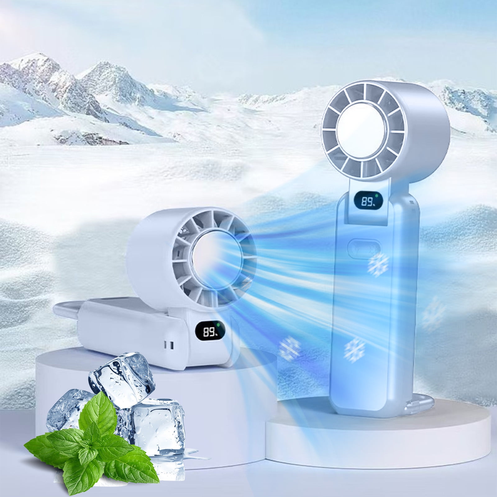 Sbnonk Coolings Fan Silent Fan Usb Air Conditioner Fan Vertical Blowing 100 Wind Speeds Mini ...