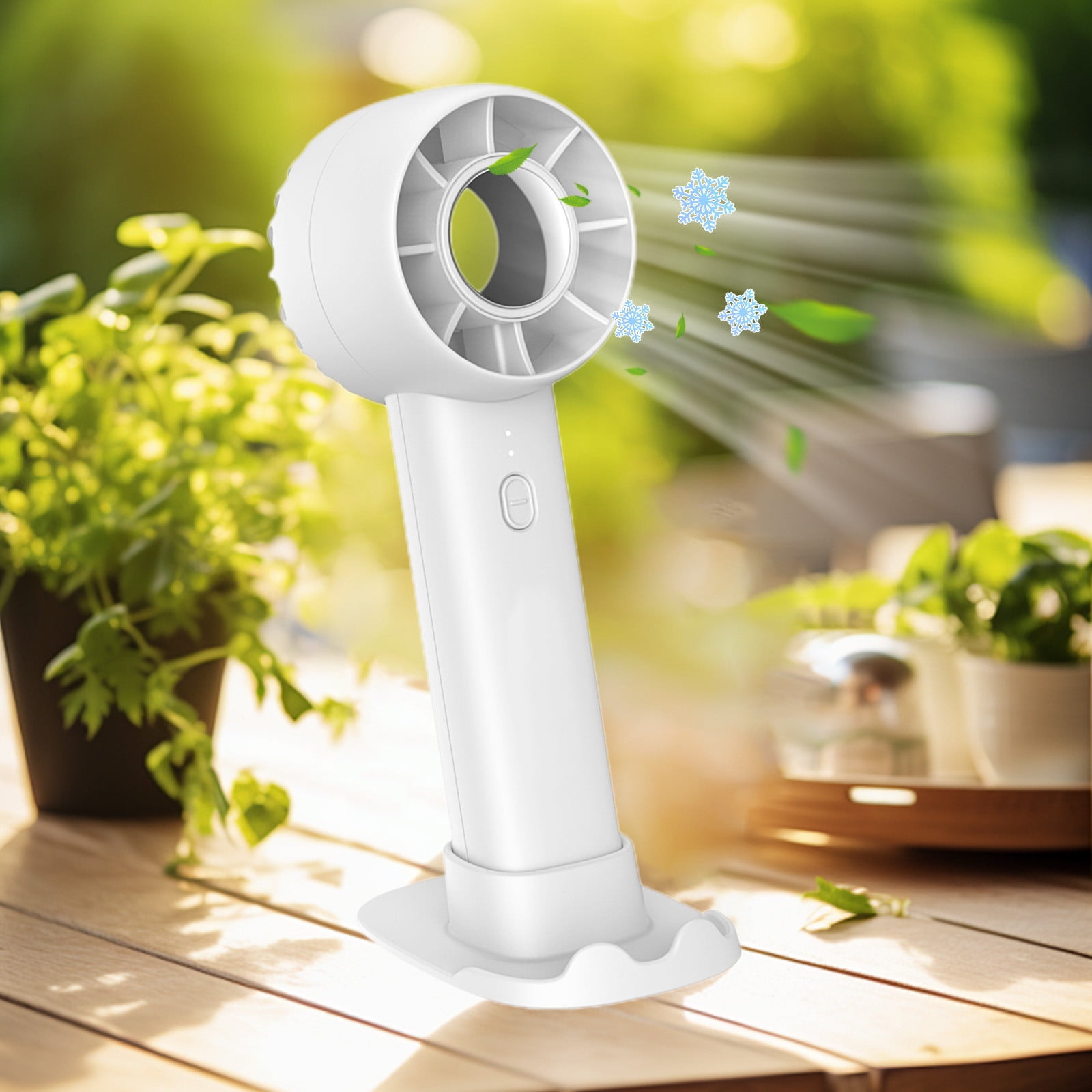 Sbnonk New Usb Handheld Fan Reversible Base Vertical Blowing 3 Wind ...