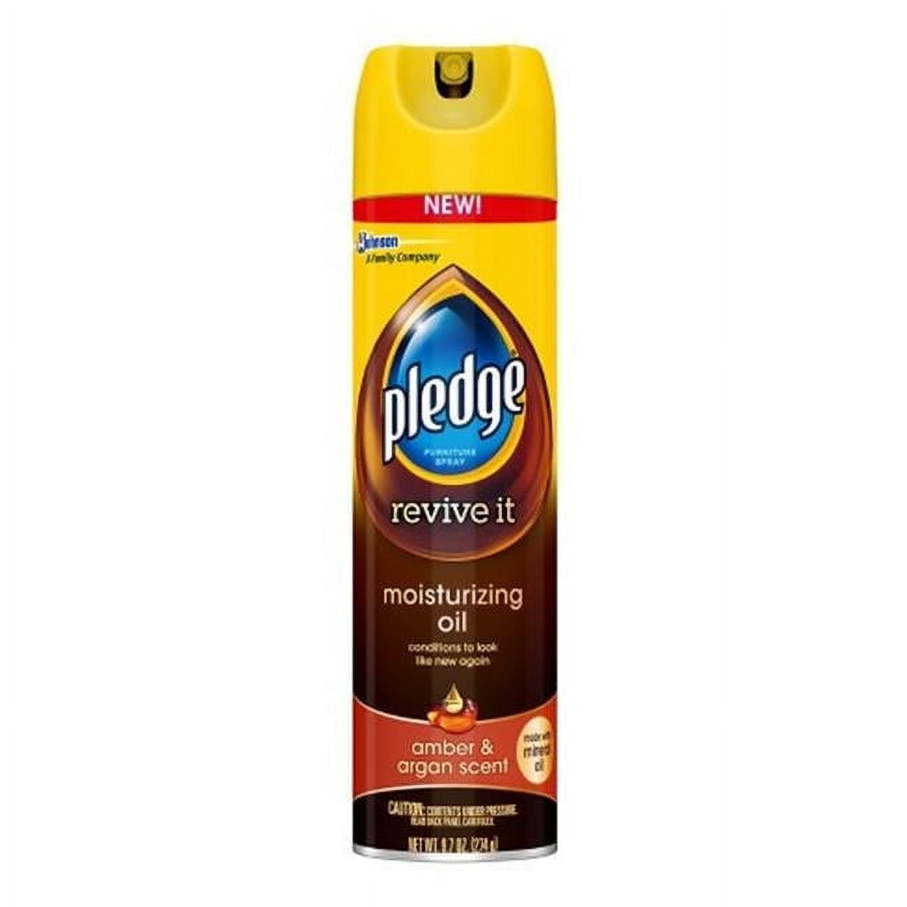 Sc Johnson SJN Pledge Revive Moisturizing Oil Aerosol Furniture Cleaner ...