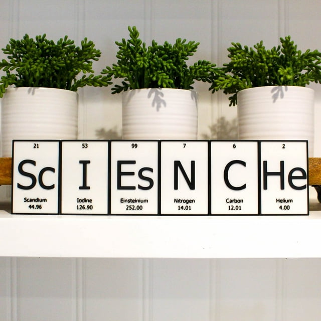 ScIEsNCe | Periodic Table of Elements Wall, Desk or Shelf Sign ...