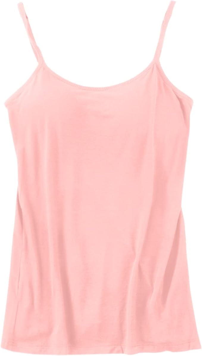 Scacto Womens Modal Built-in Shelf Bra Padded Basic Camisole Adjustable ...