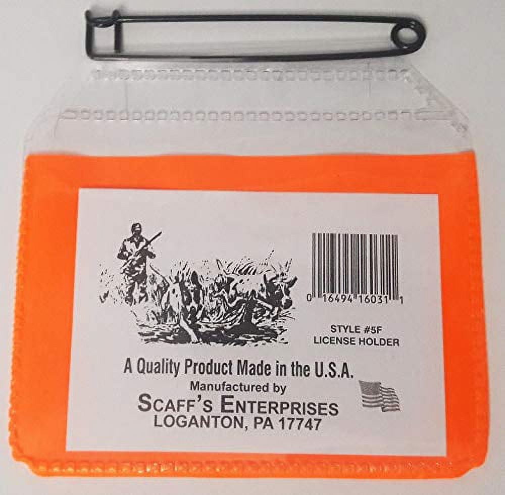 Scaff's Enterprises Wallet Durable Badge & ID Holders, PVC Orange ...