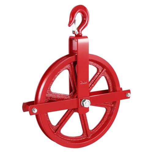 Scaffold Hoist Pulley, 12" Scaffolding Wheels Cast Iron, 1000lbs Pulley ...
