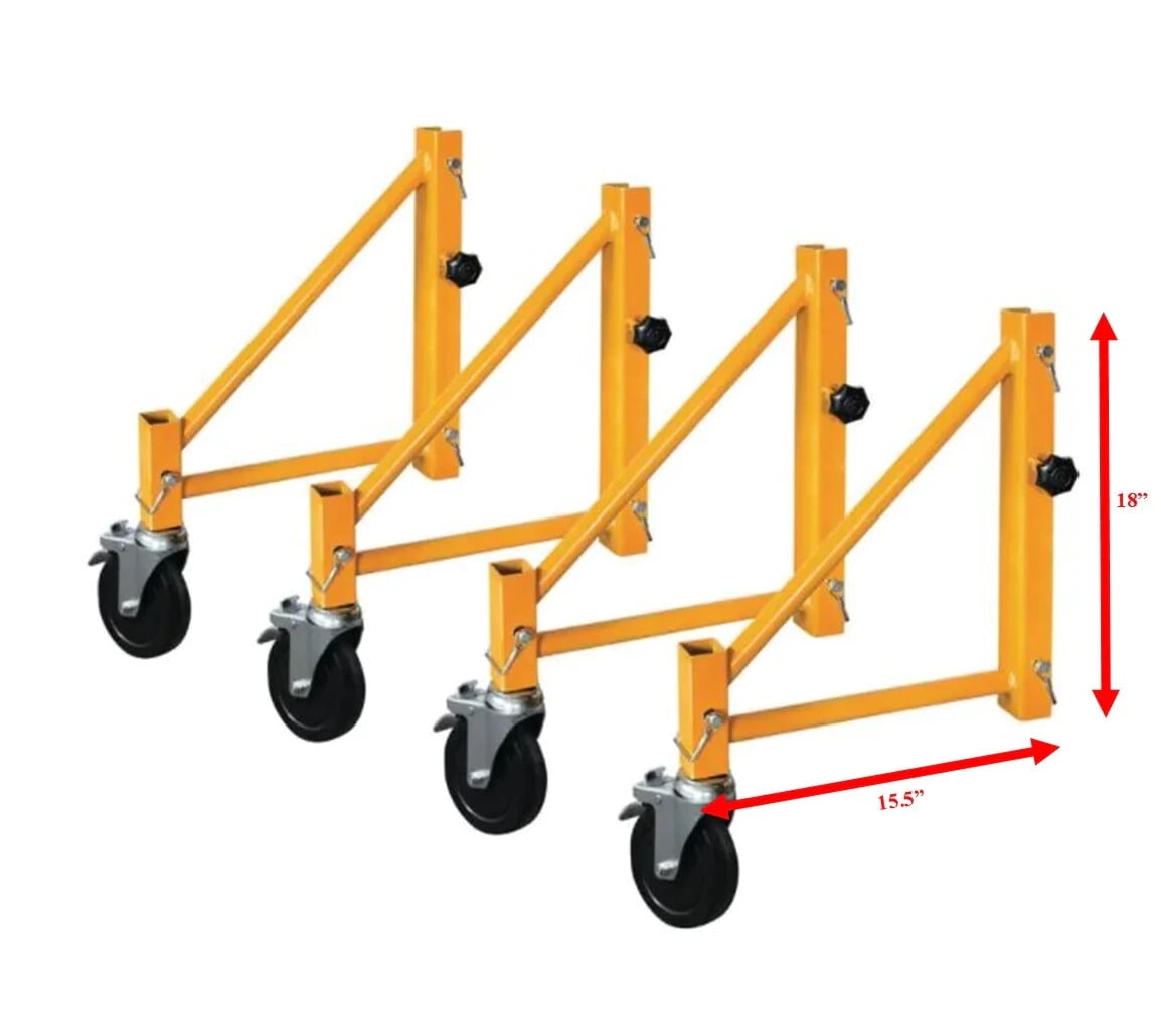 Scaffold Outriggers with Casters for 6 or 12' Scaffolds- 4pack Meets ...