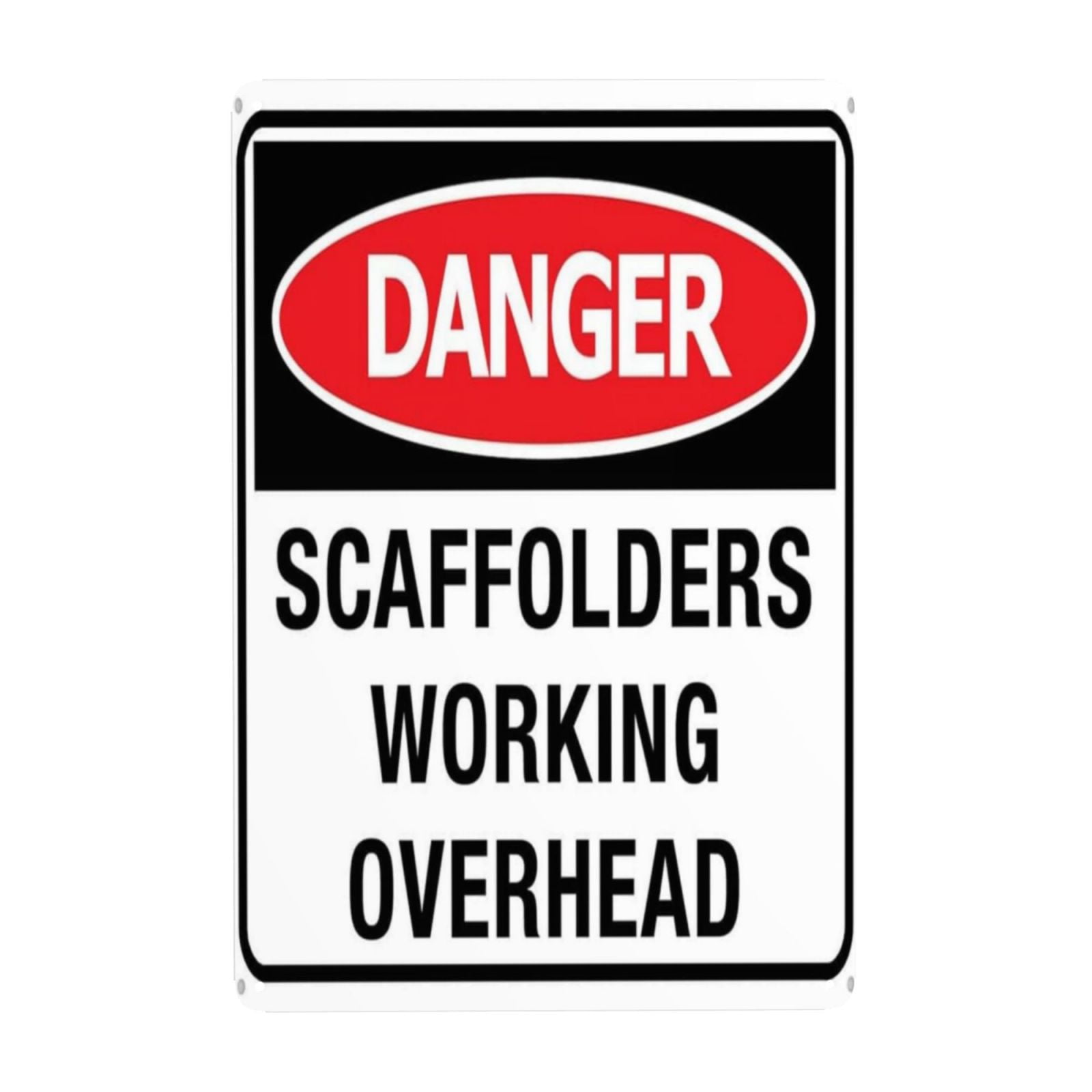 Scaffolders Working Overhead Tin Sign Warning Metal Sign Vintage Sign ...