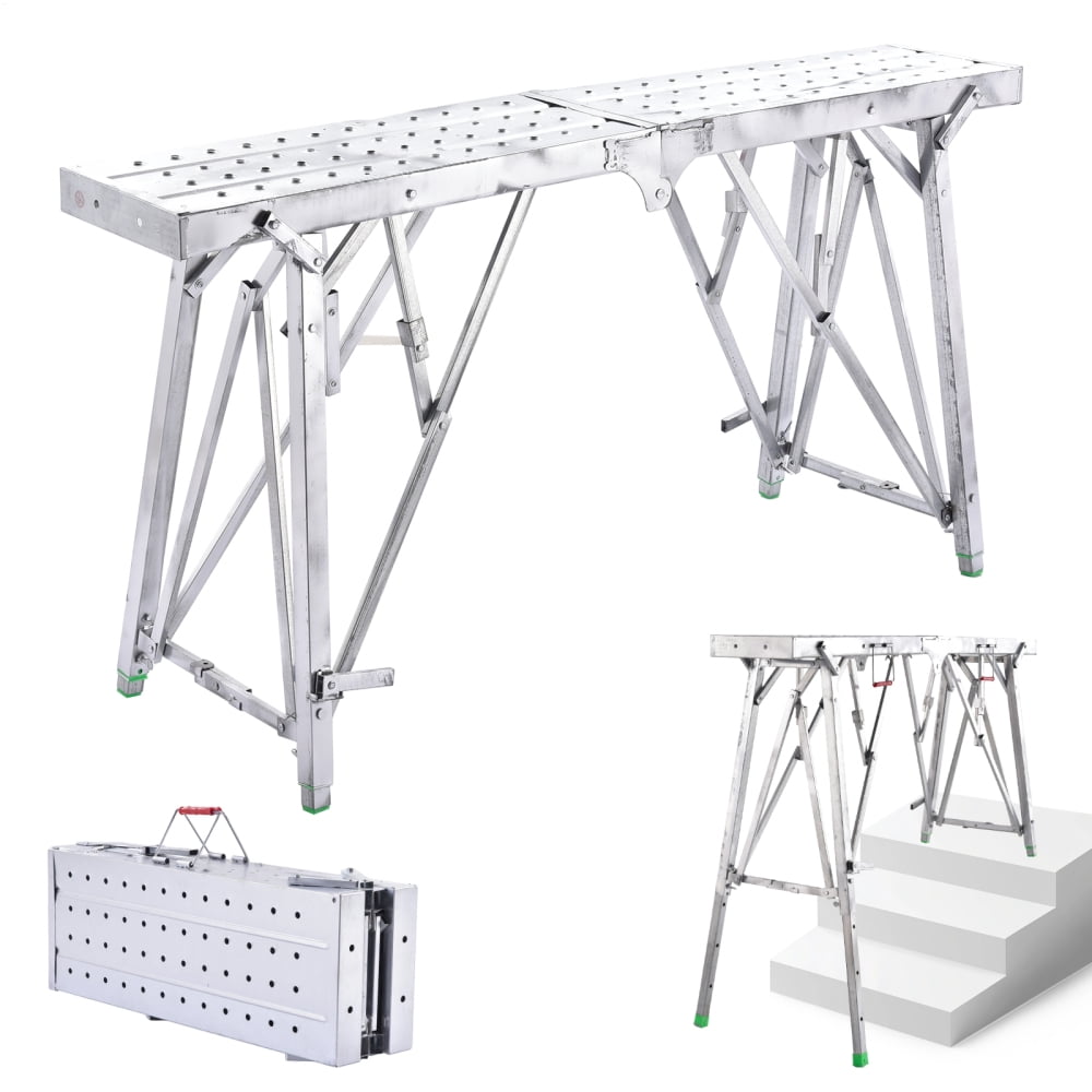 Scaffolding Adjustable Height, Folding Work, Aluminum Portable ...