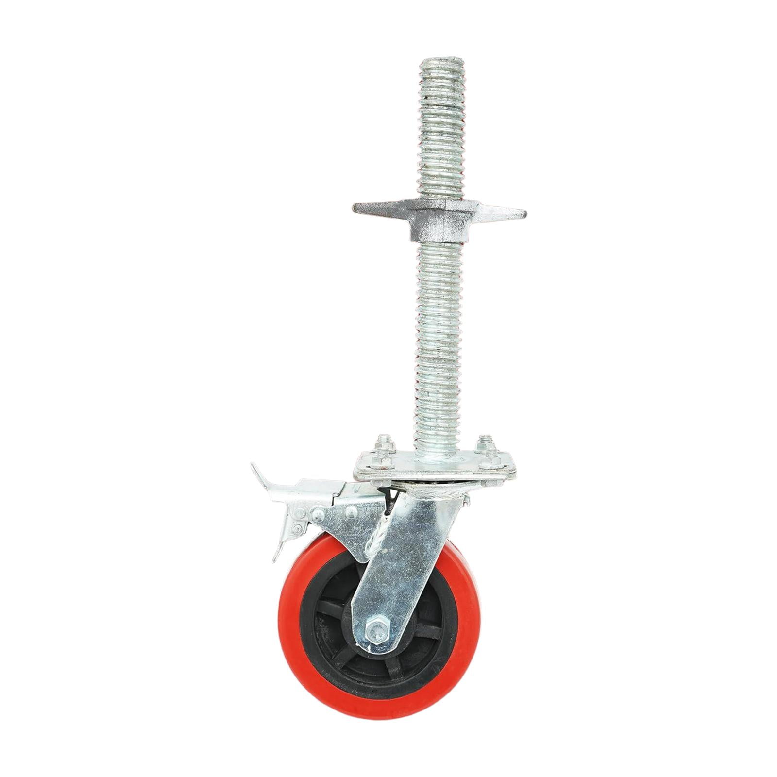 Scaffolding Caster Wheel Swivel Caster Heavy Duty Iron Rod Adjustable ...