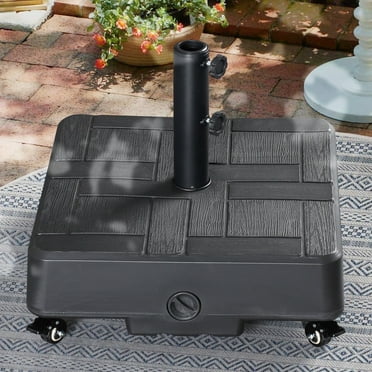 PURPLE LEAF Patio Umbrella Base Stand Market Table Weighted Base ...